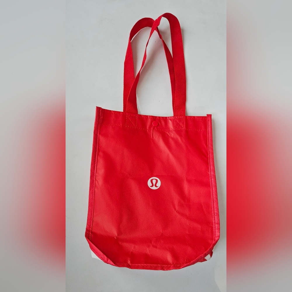 Lululemon Reusable Small Red Tote Bag - Gem